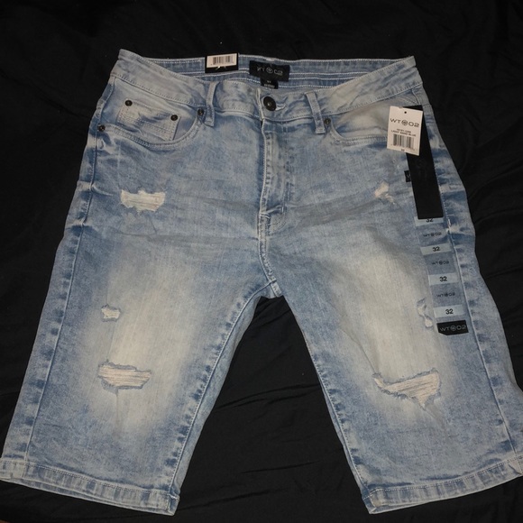 Wt02 | Shorts | Light Blue Ripped Jeans Shorts | Poshmark